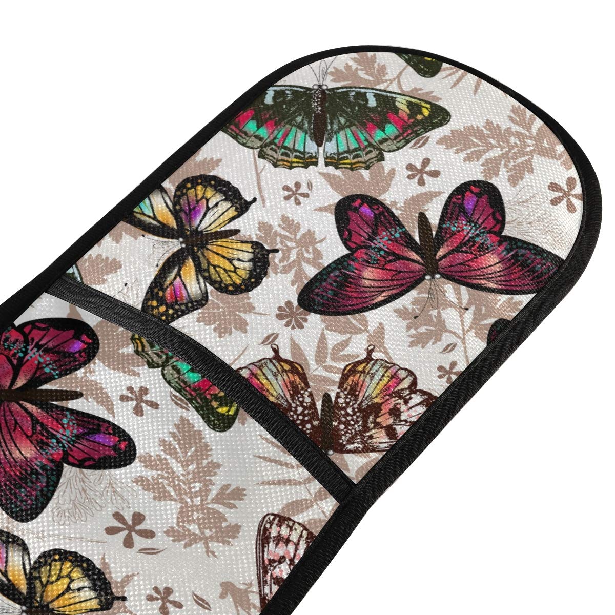 DOMIKING Quilted Double Oven Mitt - Butterfly Connected Oven Mitts Hot Pads Great for BBQ Grilling Cooking