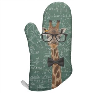 animalworld giraffe math geek formulas all over oven mitt multi standard one size