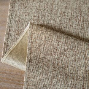 ZeeMart Beige Table Runners 72 Inches Long, Burlap Linen Style Rustic Farmhouse Table Runner, Boho Woven Dining Table Runner, 13x72 Inches, Oatmeal Beige