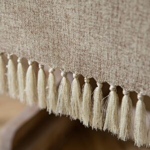 ZeeMart Beige Table Runners 72 Inches Long, Burlap Linen Style Rustic Farmhouse Table Runner, Boho Woven Dining Table Runner, 13x72 Inches, Oatmeal Beige