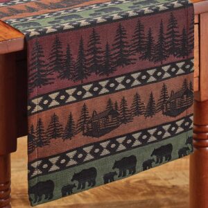 park designs mountain bear table runner - 54" l