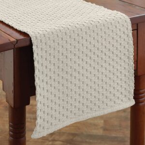 park designs chadwick table runner - 36''l - cream