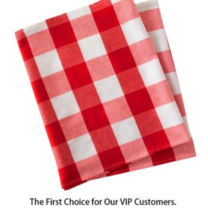 ShinyBeauty Buffalo Check Table Runner 13''x72'' Red and White Cotton Checkered Table Runner Buffalo Plaid Table Cover for Family Dinners Plaid Table Runner for Farmhouse Gingham Table Runner