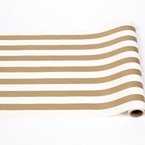 Striped Table Runner - Gold Paper Table Runner for Parties or Weddings - American Made