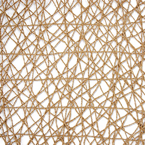 DII Woven Paper Tabletop Collection Holiday or Event Décor, Reversible Table Runner, 14x72, Taupe