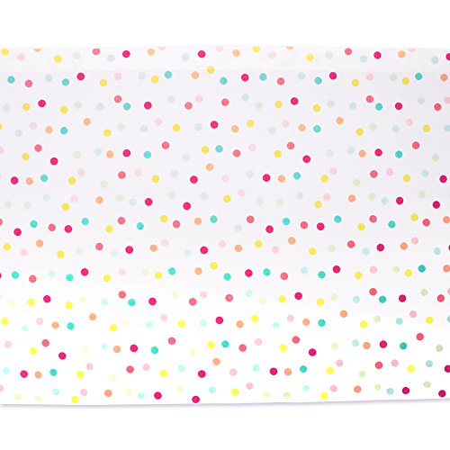 DII Polka Dot Party Print Tabletop Collection Reusable & Machine Washable, Table Runner, 14x72, Multicolor Confetti Dots