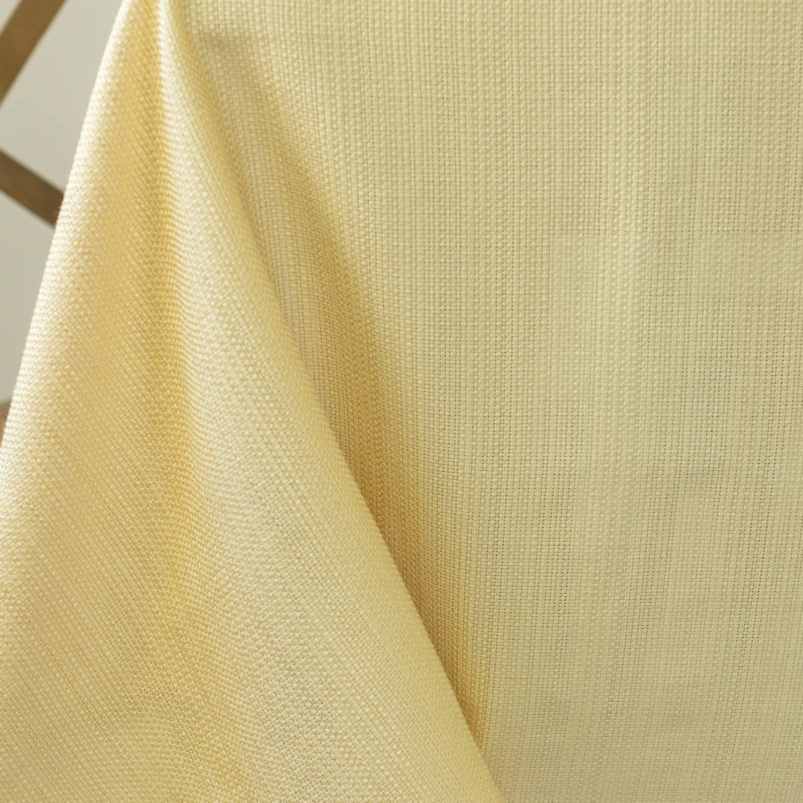 Benson Mills Textured Fabric Table Cloth, for Everyday Home Dining, Parties, Weddings & Spring Holiday Tablecloths (60" x 84" Rectangular, Sunshine/Yellow)