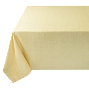 Benson Mills Textured Fabric Table Cloth, for Everyday Home Dining, Parties, Weddings & Spring Holiday Tablecloths (60" x 84" Rectangular, Sunshine/Yellow)