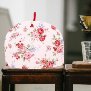 DOITOOL Cotton Tea Cosy for Teapot Decorative Floral Tea Pot Cozies Warm Tea Pot Cover Insulated Kettle Cover Warmer for Home Kitchen Table