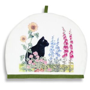 alices cottage insulated tea cozy (black cat)