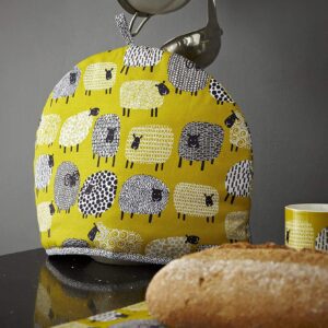 Ulster Weavers Tea Cosy - Vibrant Kitchen Accessory, 100% Cotton, Warming & Insulating, Machine Washable - Perfect for a Traditional English High Tea Experience, Dotty Sheep, Yellow