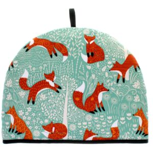 Ulster Weavers Tea Cosy - Vibrant Kitchen Accessory, 100% Cotton, Warming & Insulating, Machine Washable - Perfect for a Traditional English High Tea Experience, Foraging Fox, Blue