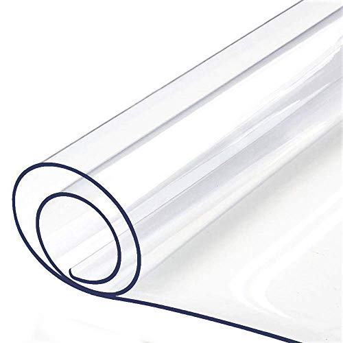 Clear Plastic Protector Wood Furniture Table Topper Protective Cover Dining Living Room Countertop Thick PVC Tablecloth Vinyl Mat Tabletop Protection Pad Wipeable Waterproof Table Cloths 20 x 60 Inch