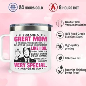 LIZAVY - Gifts for Mom from Daughter, Son - Mom Gifts from Daughters, Sons - Birthday Gifts for Mom, Mom Birthday Gifts - Mothers Day Gifts for Mom - Mothers Day Gifts from Daughter - Mom Mug 14Oz