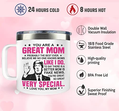 LIZAVY - Gifts for Mom from Daughter, Son - Mom Gifts from Daughters, Sons - Birthday Gifts for Mom, Mom Birthday Gifts - Mothers Day Gifts for Mom - Mothers Day Gifts from Daughter - Mom Mug 14Oz