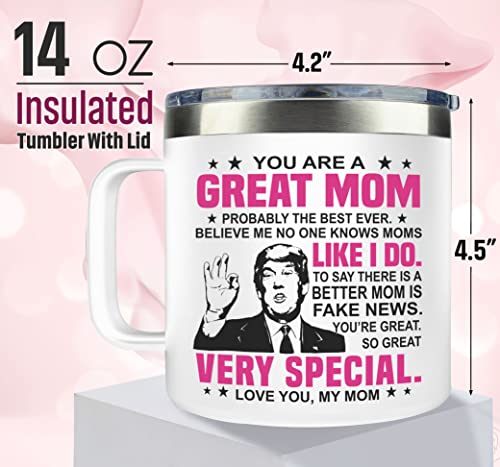 LIZAVY - Gifts for Mom from Daughter, Son - Mom Gifts from Daughters, Sons - Birthday Gifts for Mom, Mom Birthday Gifts - Mothers Day Gifts for Mom - Mothers Day Gifts from Daughter - Mom Mug 14Oz