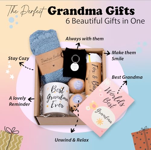 BECTA DESIGN Grandma Gifts -The Perfect Mother's Day Gifts for Grandma, Nana or Grammy - Ideal for Birthdays, Christmas or any Special Occasion. Grandma Birthday Gifts To Delight.