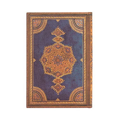 Paperblanks 18 Month Diaries 2023-2024 Safavid Indigo | Horizontal | Mini (95 × 140 mm)