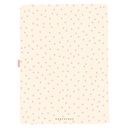 Graphique Designer Planners - 18-Month Dated Calendar - Polka Dot - Vegan Leather Business Monthly Planner with Weekly Agenda & Notes - For School, Work, or Home - Jul 2021-Dec 2022 (8" x 10")