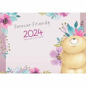 forever friends week-to-view planner a4 calendar 2024