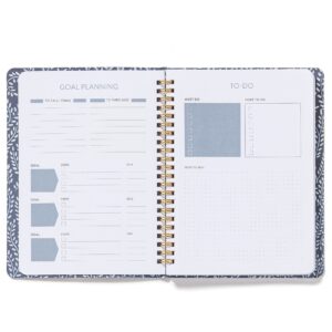 High Note Personal Planning Notebook, Non-Dated Planner - Garden Bee, 144 Lined Pages, 6" x 8.25"