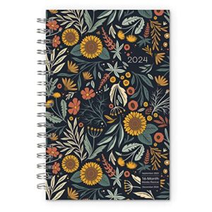 2024 weekly & monthly planner, 16-month engagement calendar: september 2022 - december 2023, 9" x 6" - harvest sunflowers