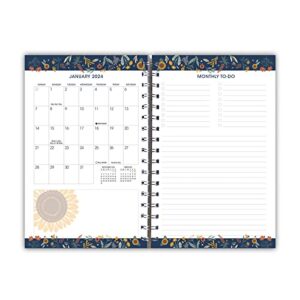 2024 Weekly & Monthly Planner, 16-Month Engagement Calendar: September 2022 - December 2023, 9" x 6" - Harvest Sunflowers