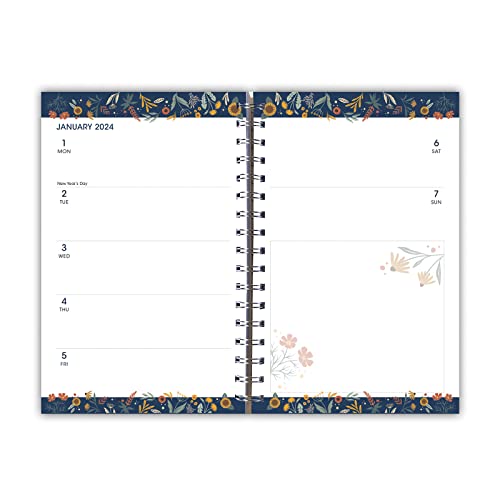 2024 Weekly & Monthly Planner, 16-Month Engagement Calendar: September 2022 - December 2023, 9" x 6" - Harvest Sunflowers