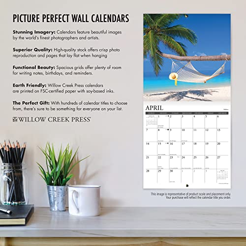 Willow Creek Press A Walk in Paris Monthly 2024 Wall Calendar (12" x 12")