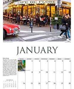 Willow Creek Press A Walk in Paris Monthly 2024 Wall Calendar (12" x 12")