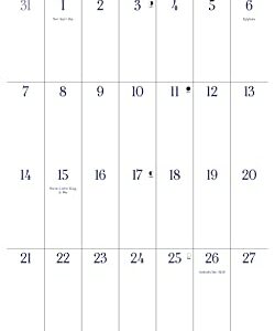 Willow Creek Press Big Grid (Jewel) 2024 12" x 12" Wall Calendar