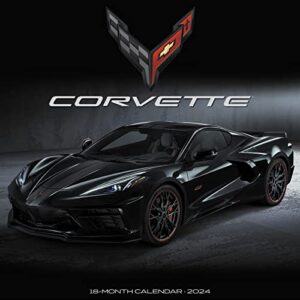 willow creek press corvette monthly 2024 wall calendar (12" x 12")