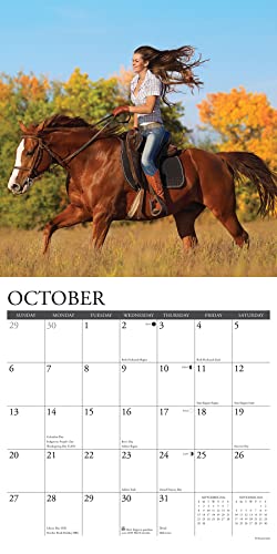 Willow Creek Press Cowgirls Monthly 2024 Wall Calendar (12" x 12")