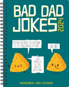 willow creek press bad dad jokes softcover weekly planner 2024 spiral-bound engagement calendar (6.5" x 8.5")