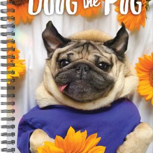 Willow Creek Press Doug the Pug Softcover Weekly Planner 2024 Spiral-Bound Engagement Calendar (6.5" x 8.5")