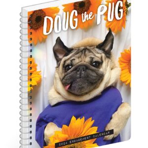 Willow Creek Press Doug the Pug Softcover Weekly Planner 2024 Spiral-Bound Engagement Calendar (6.5" x 8.5")