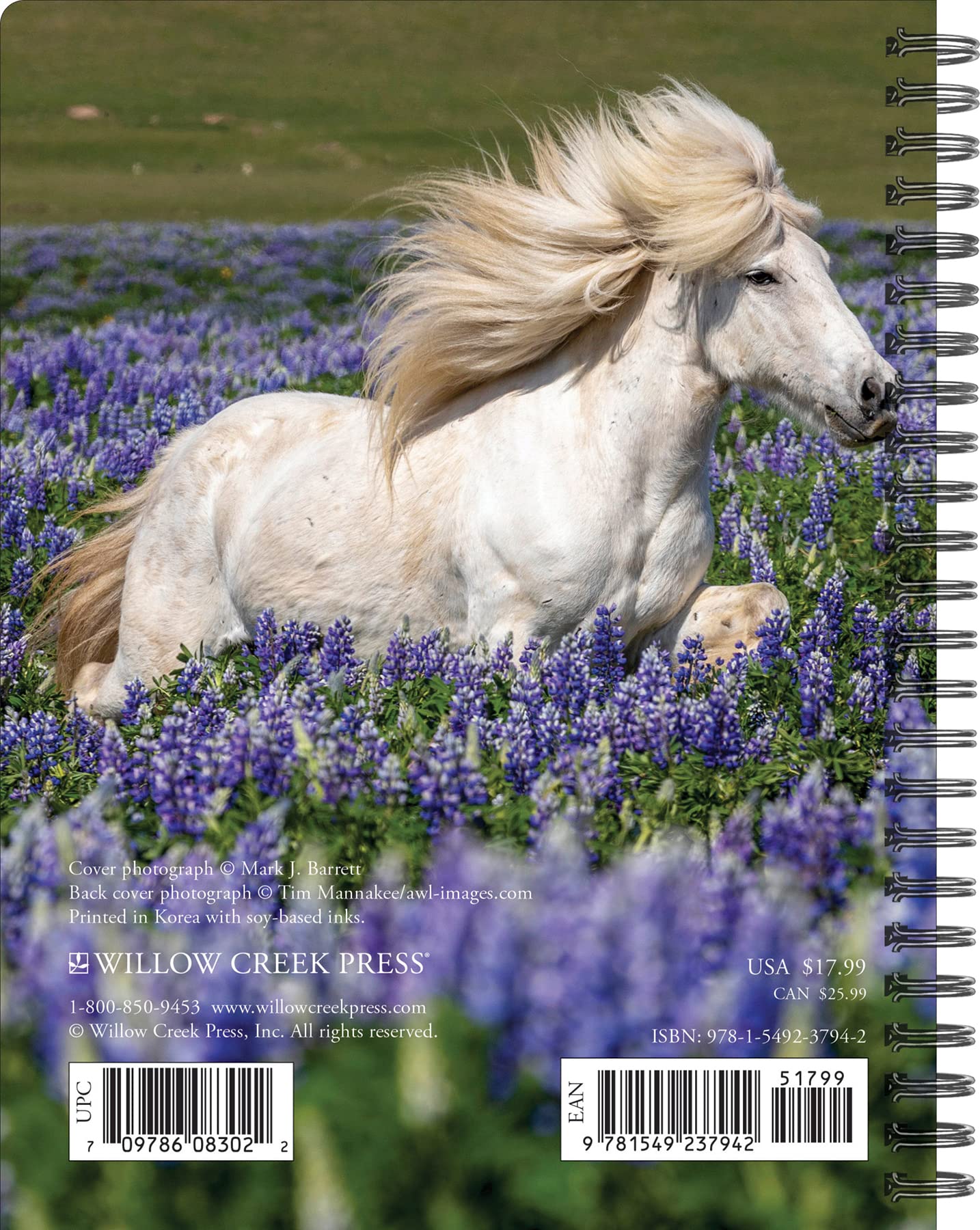 Willow Creek Press What Horses Teach Us Softcover Weekly Planner 2024 Spiral-Bound Engagement Calendar (6.5" x 8.5")