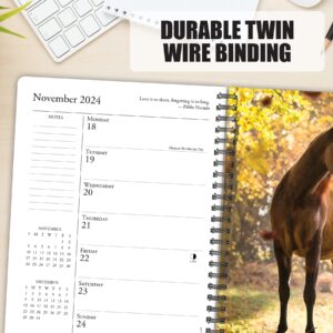 Willow Creek Press What Horses Teach Us Softcover Weekly Planner 2024 Spiral-Bound Engagement Calendar (6.5" x 8.5")