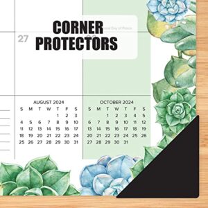 Willow Creek Press Succulent Monthly 2024 Deskpad Calendar (22" x 17")