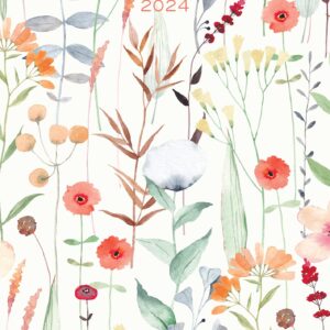 Willow Creek Press Botanical Bliss 2024 Booklet Softcover Monthly Planner (7.5" x 9.5")