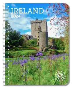 ireland weekly engagement calendar 2024, planner 6.5" x 8.5" spiral bound