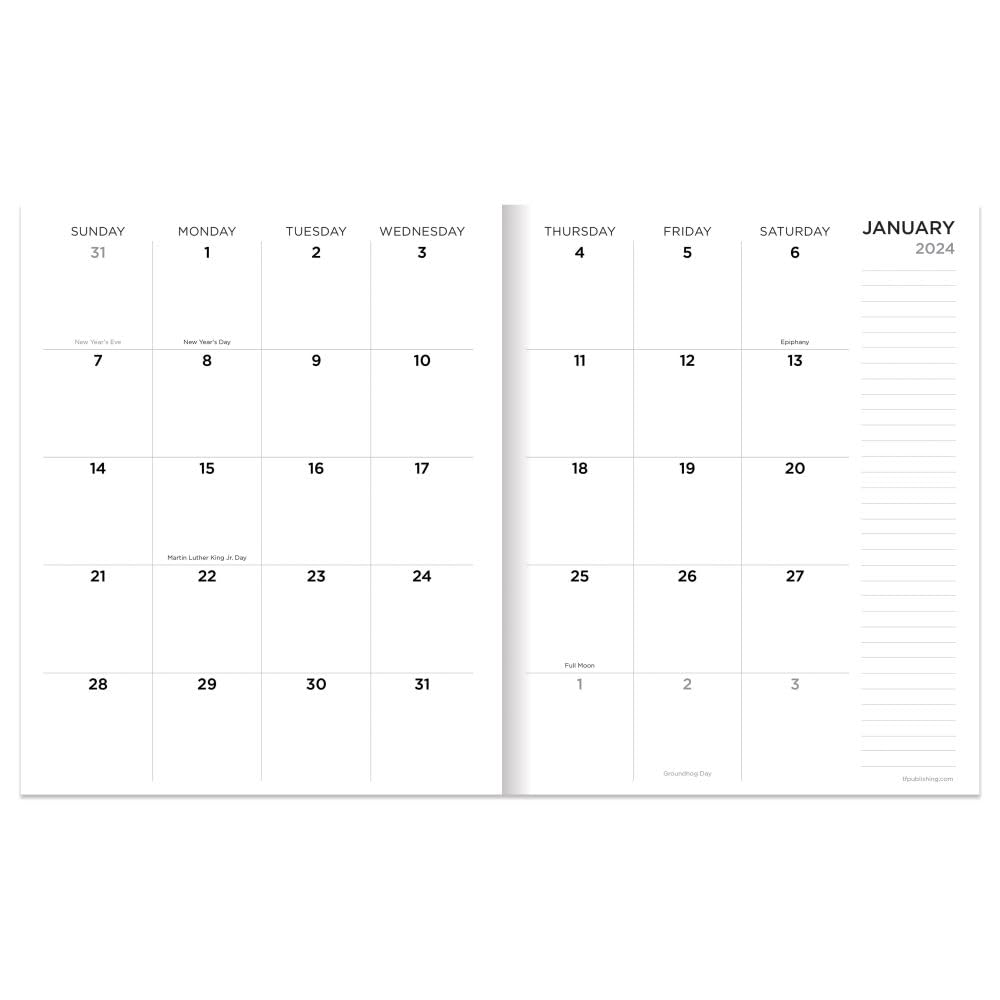 TF Publishing, Blue Blocker Med Monthly 2024 Planner