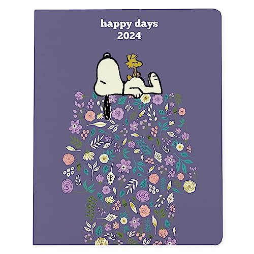 Graphique 2024 Monthly Planner | 18 Month Organizer, July 2023 – Dec. 2024 | Monthly Calendar & Notes Spreads | Marked Holidays | Peanuts Design | 8” x 10”