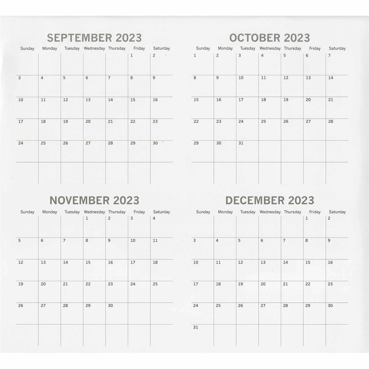 James Bond Calendar 2024 - Month to a View Planner 30cm x 30cm - Official Merchandise