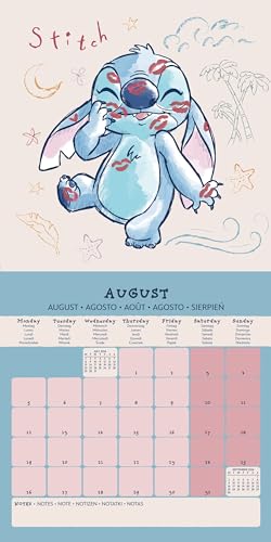 Lilo and Stitch Calendar 2024 - Month to a View Planner 30cm x 30cm - Official Merchandise