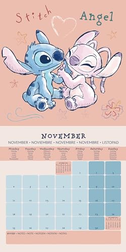 Lilo and Stitch Calendar 2024 - Month to a View Planner 30cm x 30cm - Official Merchandise