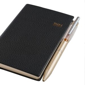 Noritsu NOLTY Notebook, 2024 Weekly Lights 3, Black, 1251 (Begins December 2023)