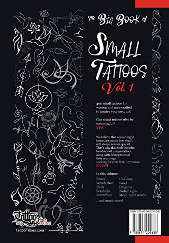 The Big Book of Small Tattoos - Vol.1: 400 small original tattoos for women and men