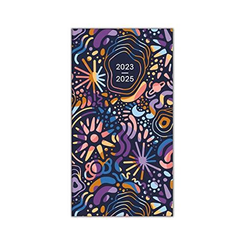 2024 Pocket Planner: Two-Year-Plus Monthly Pocket Calendar Planner (29-Month): August 2023 - December 2025, 6.5" x 3.5" - Groovy Galaxy