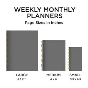 TF PUBLISHING 2024 Maxine Medium Weekly Monthly Planner | Goals & Expense Trackers | Planner Monthly and Weekly with Organizer Stickers | 12 Month Calendar Planner for Women | 6.5" x 8"